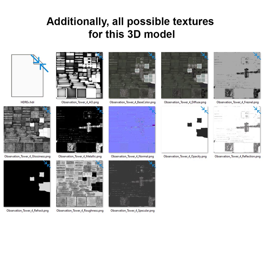 3D Observation Tower 4 - TurboSquid 2307488