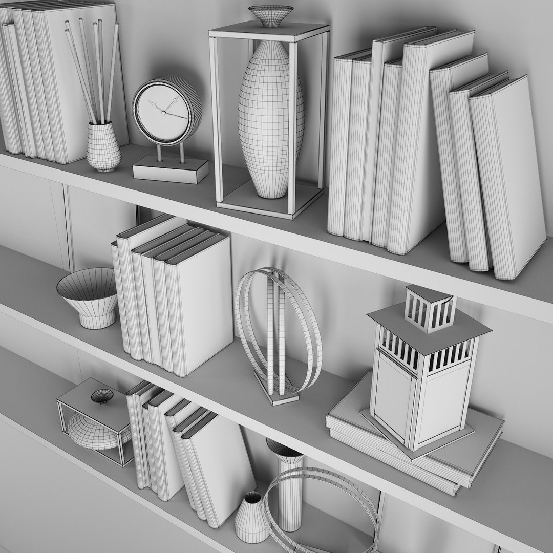 3D model decor book vase - TurboSquid 1625750