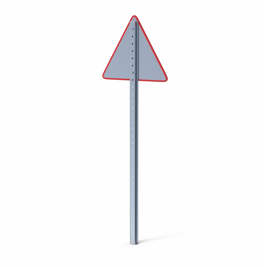 3D Quayside Or River Bank Road Sign Model - TurboSquid 2106636
