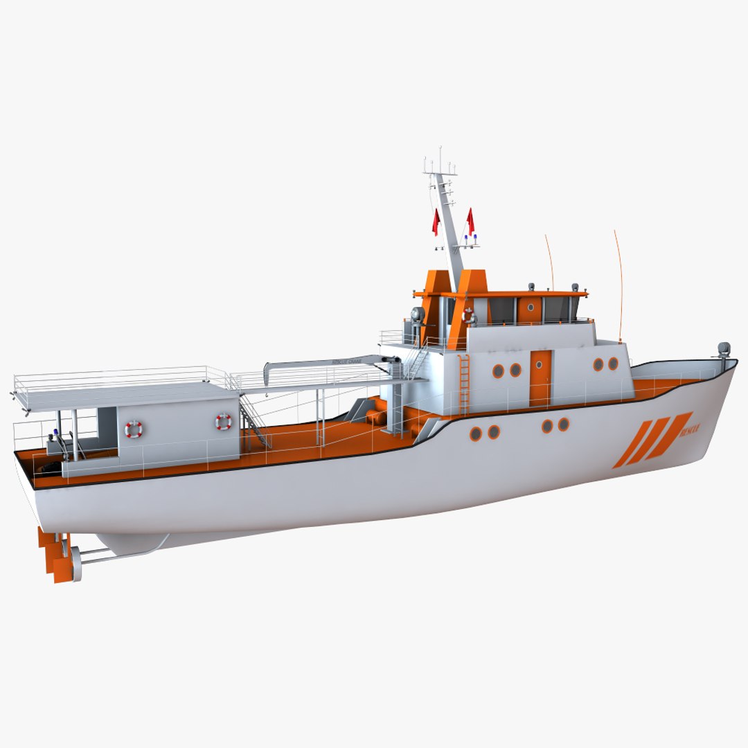 3d Rescue Ship Model