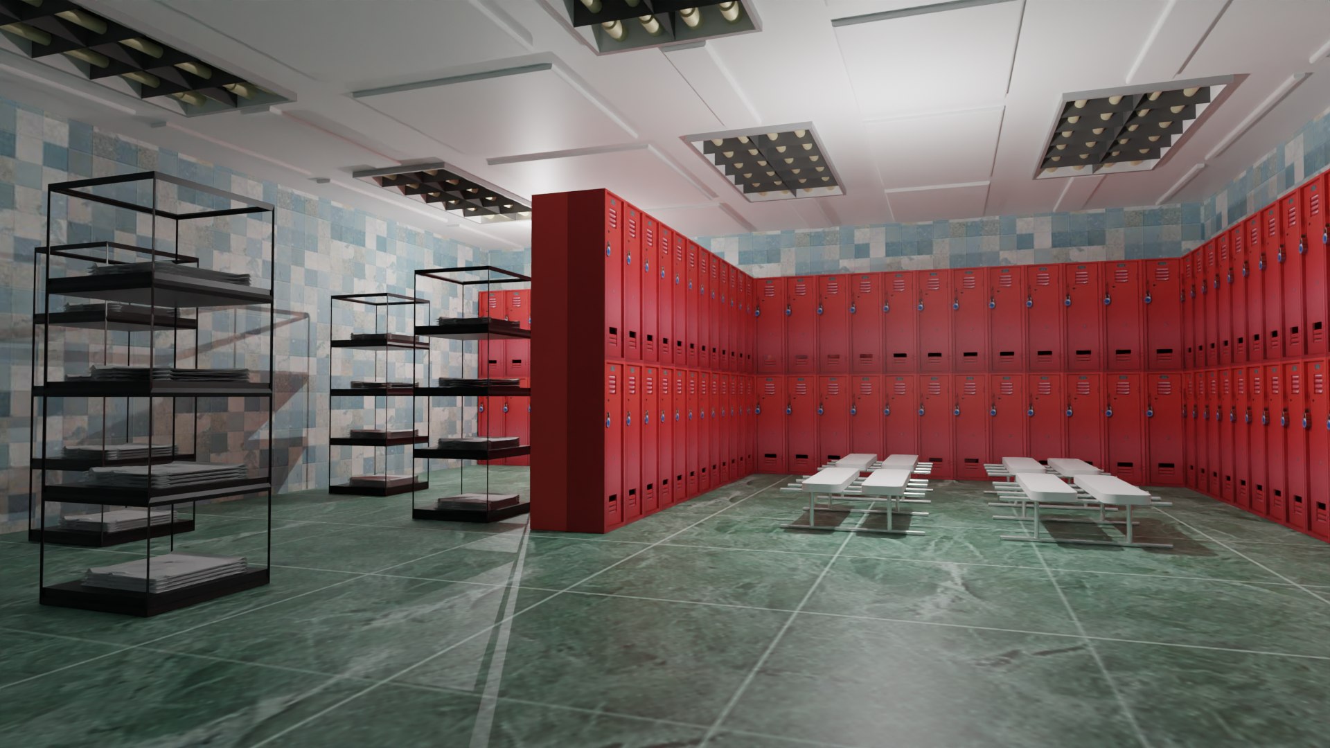 3D Locker Room - TurboSquid 2164809