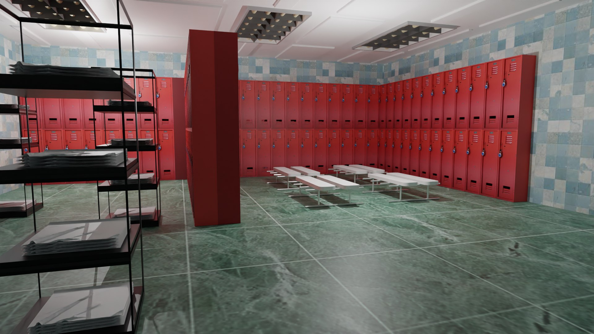 3D Locker Room - TurboSquid 2164809