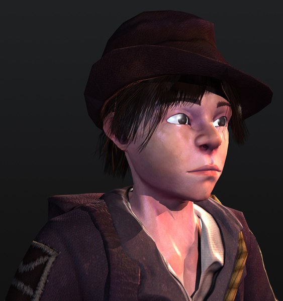 3d child boy model