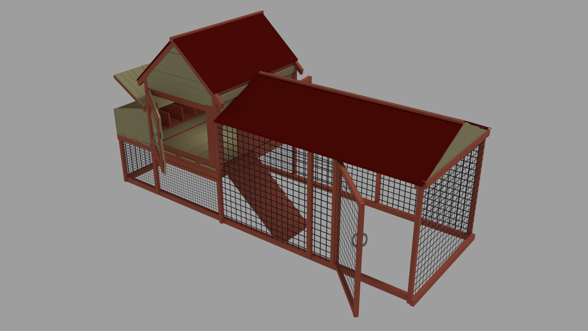 3D Backyard Chicken Coop - TurboSquid 1385519