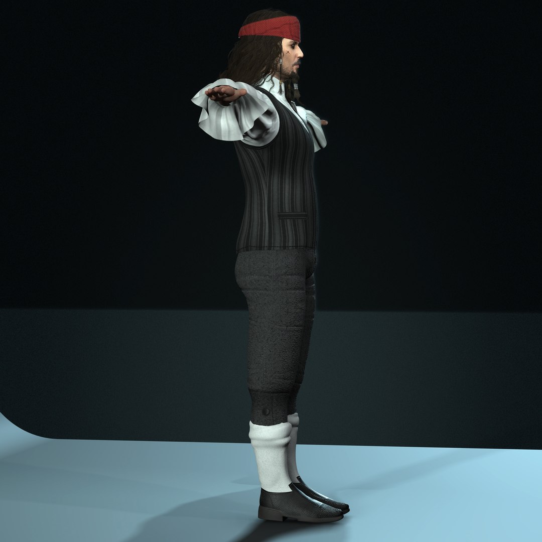 3D Model Johnny Depp 3D Model Low-poly 3D Model - TurboSquid 2268954