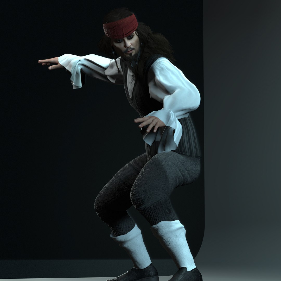 3D Model Johnny Depp 3D Model Low-poly 3D Model - TurboSquid 2268954