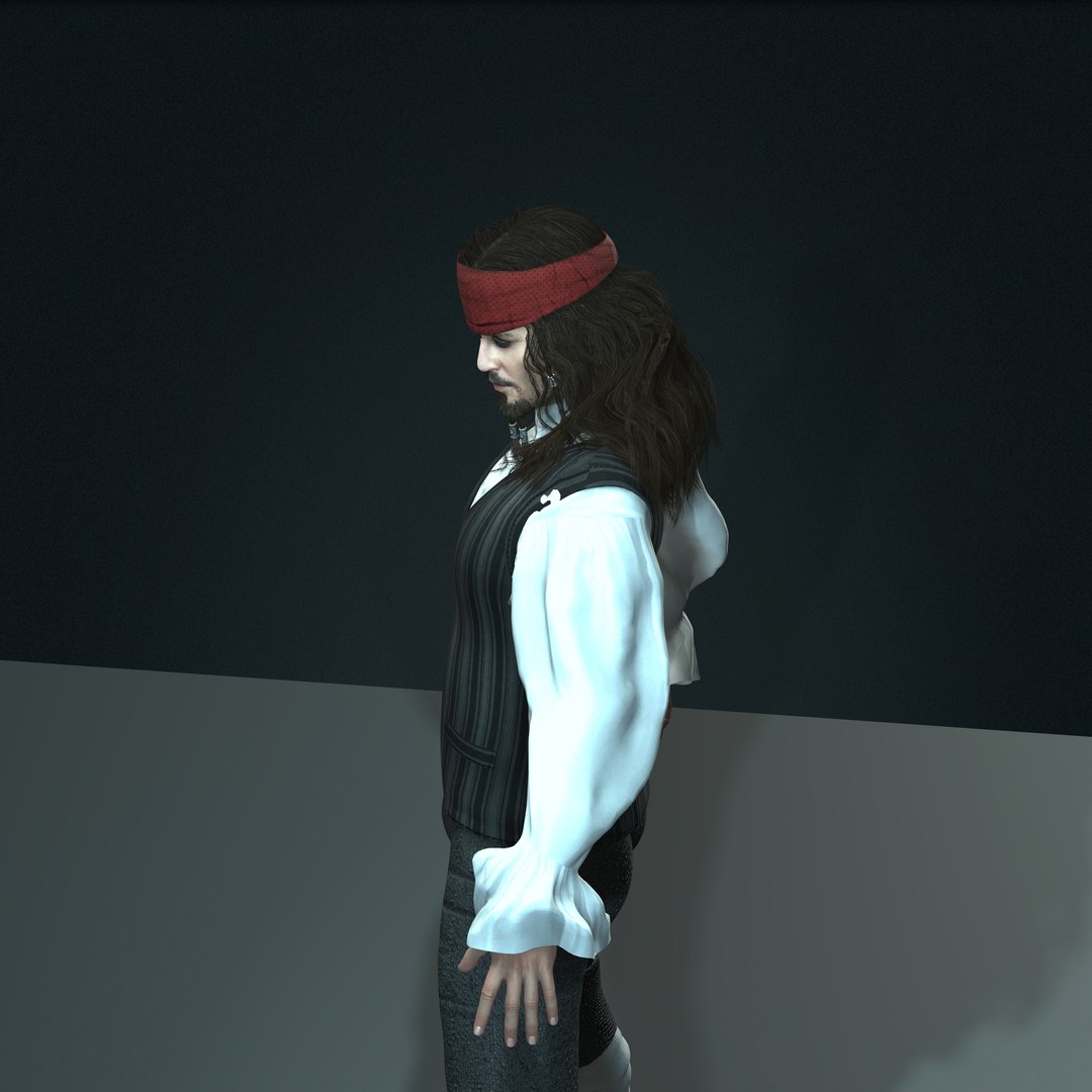 3D Model Johnny Depp 3D Model Low-poly 3D Model - TurboSquid 2268954