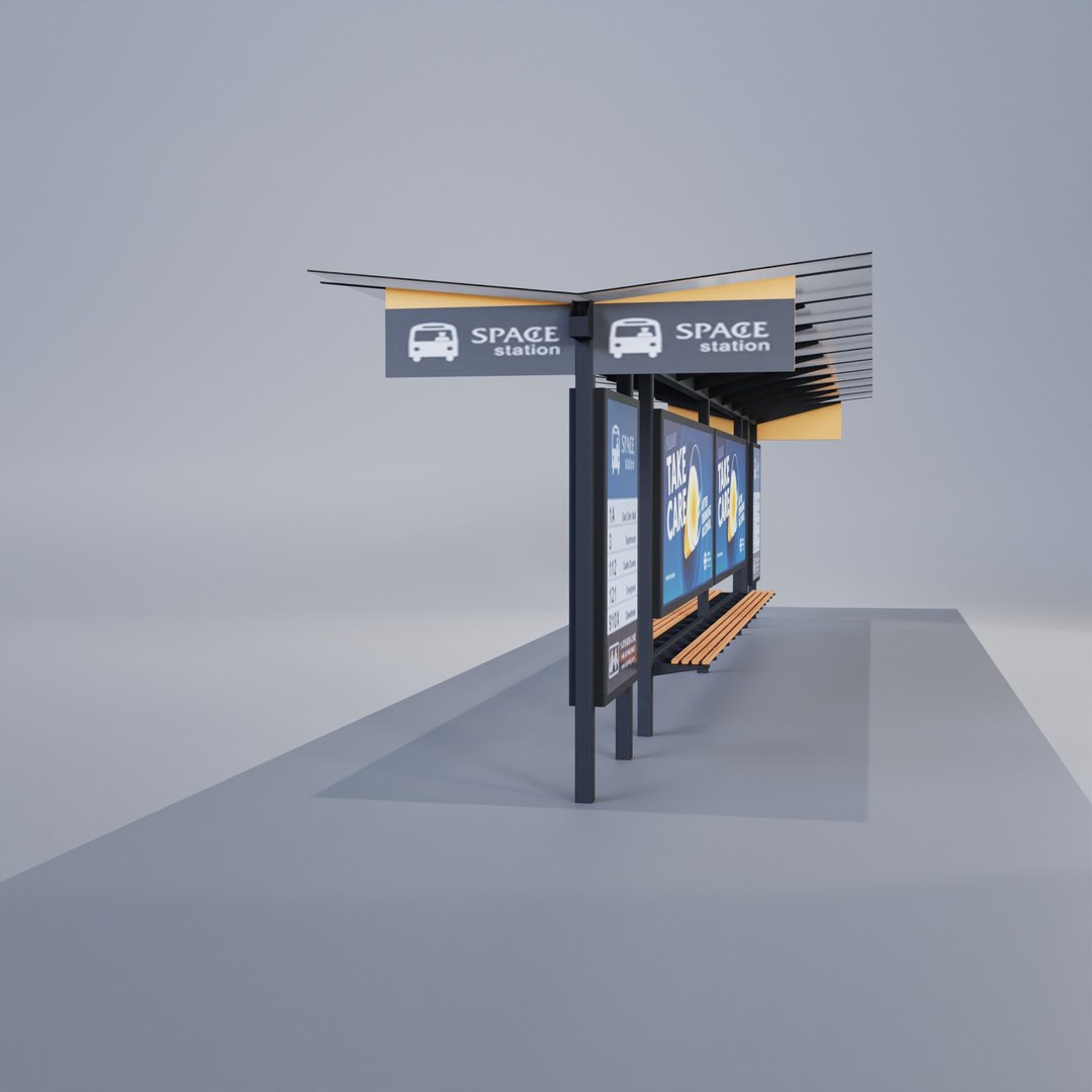 3D Bus Stationusstation Model - TurboSquid 2346257