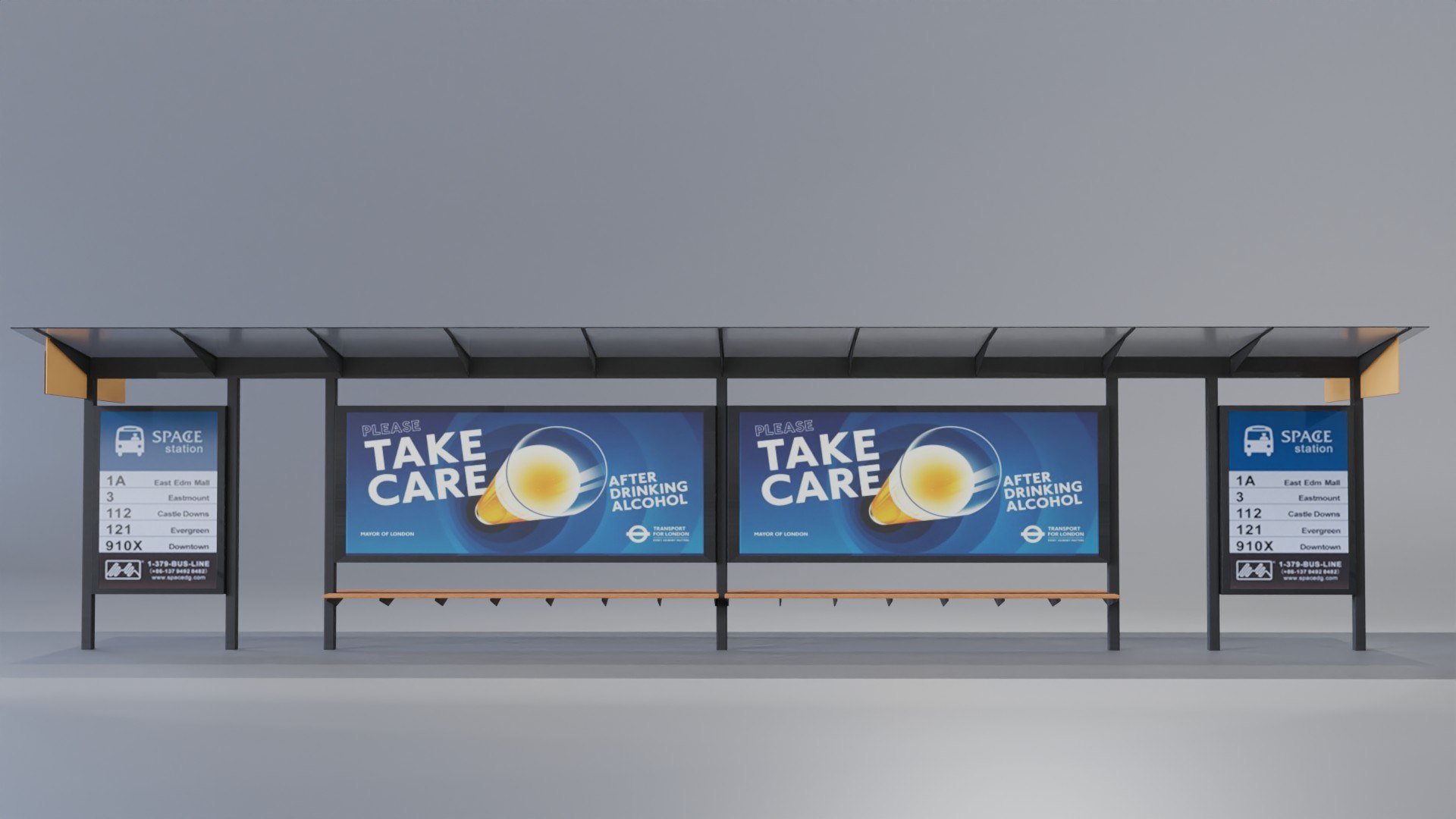 3D Bus Stationusstation Model - TurboSquid 2346257