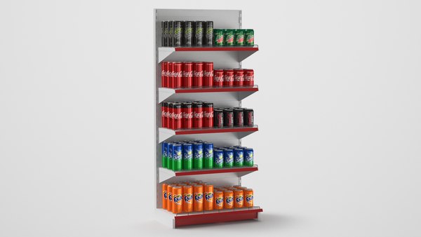 modelo 3d Colección de estanterías de supermercado - TurboSquid 1745368