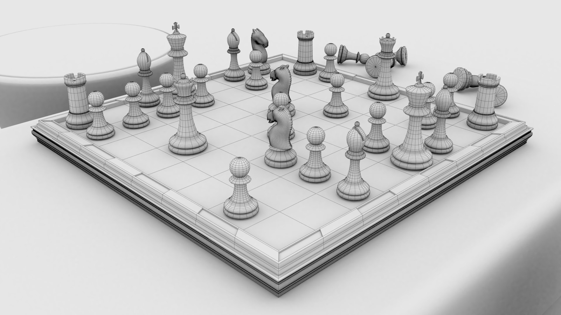 3D Model Chess Board - TurboSquid 1420734
