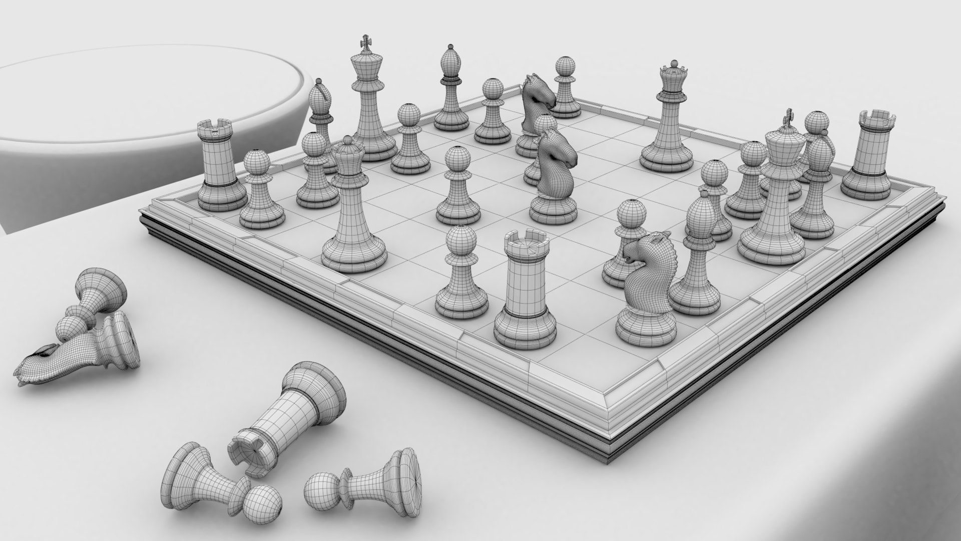 3D Model Chess Board - TurboSquid 1420734