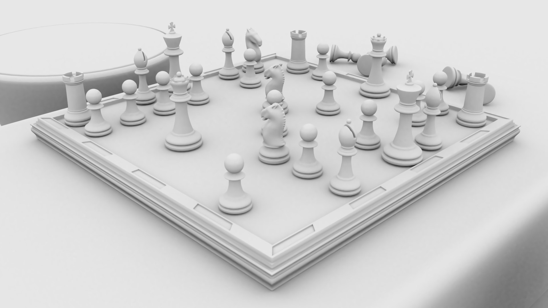 3D Model Chess Board - TurboSquid 1420734