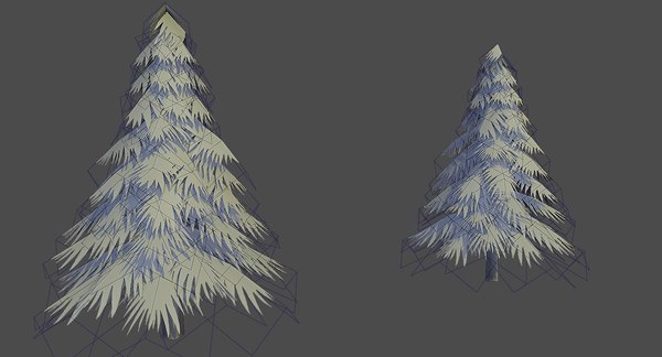 cartoon tree 02 3d max