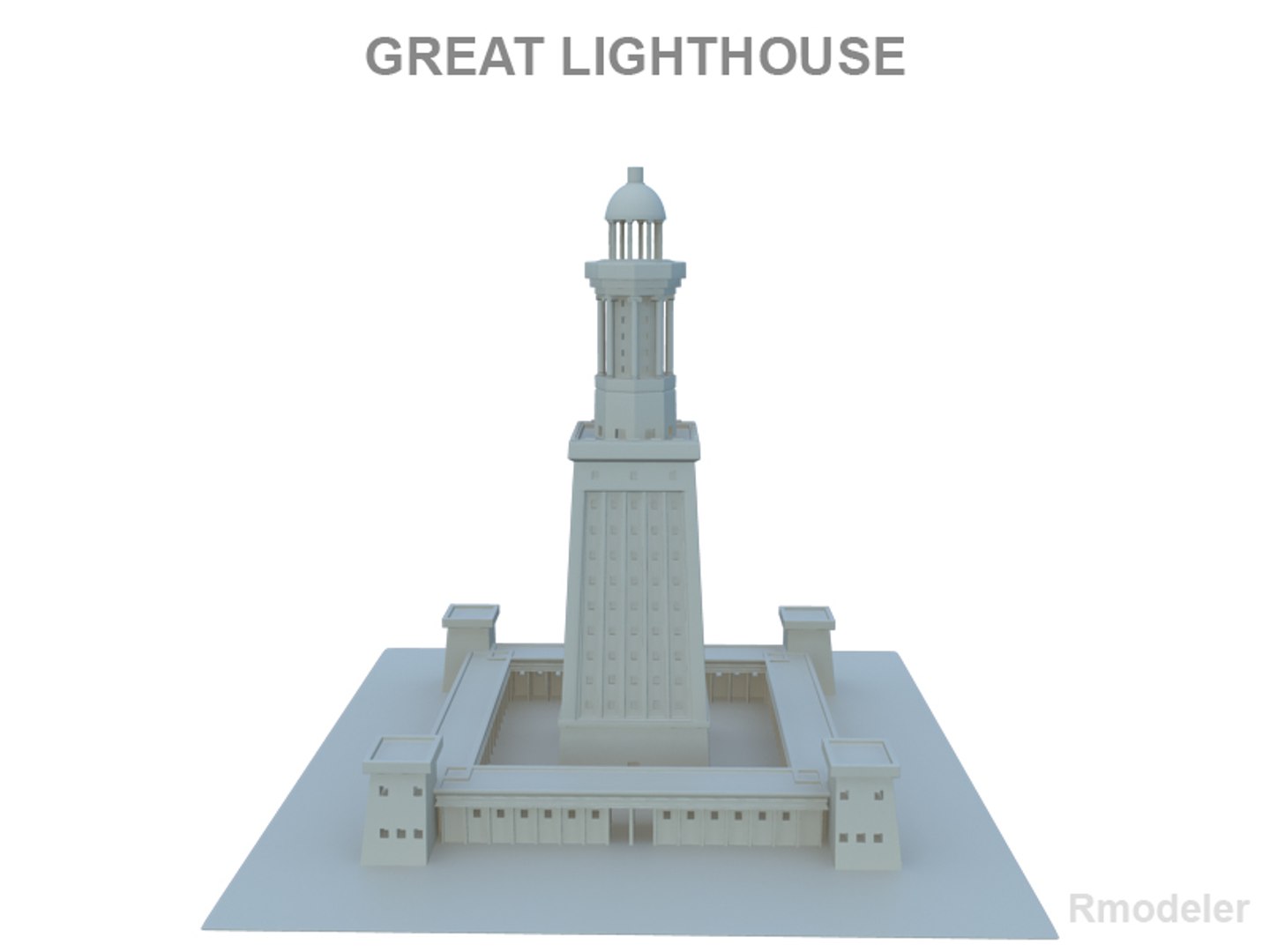 3d Model Lighthouse Alexandria