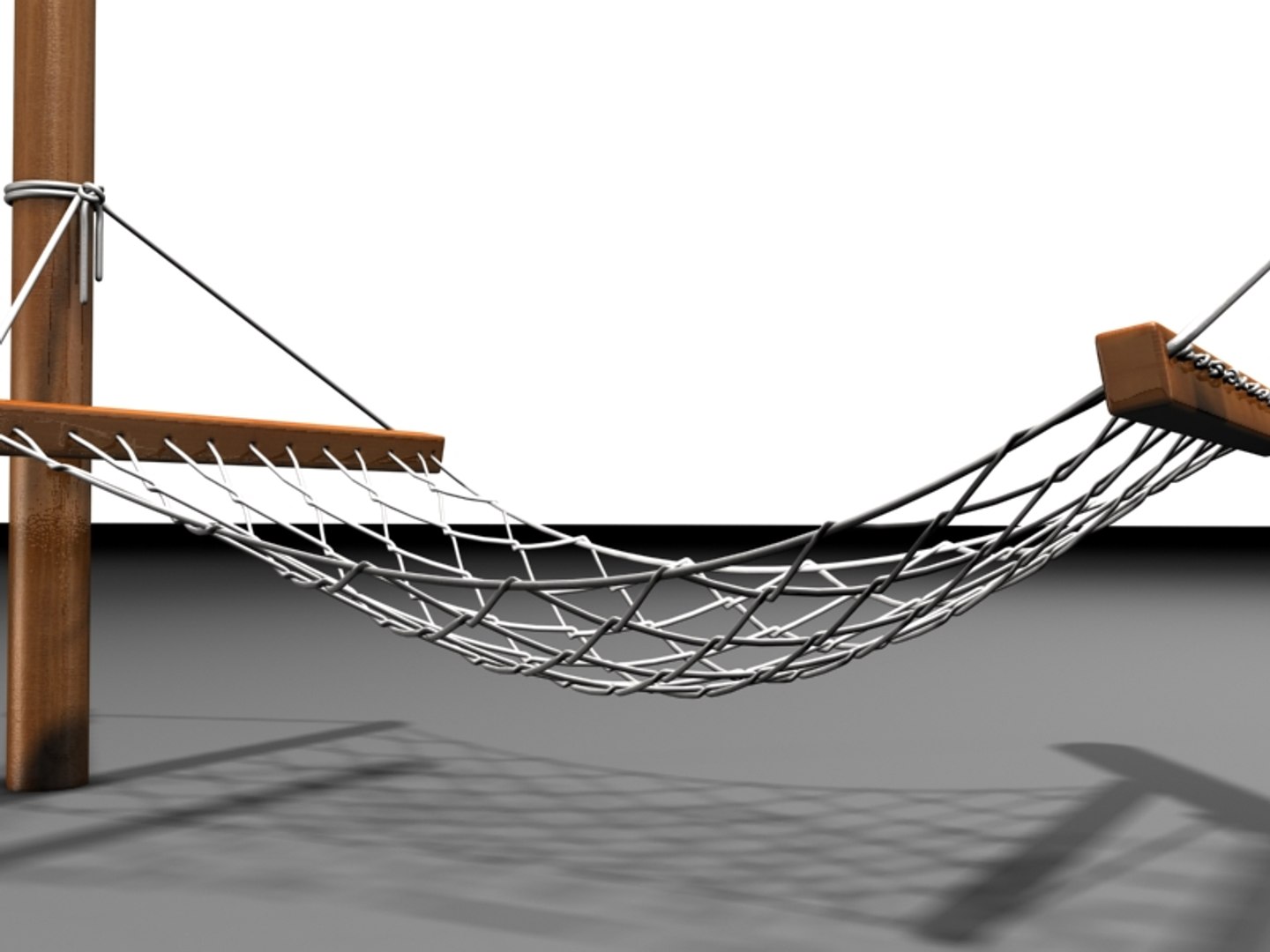 Photo Realistic Hammocks Patio 3d Model