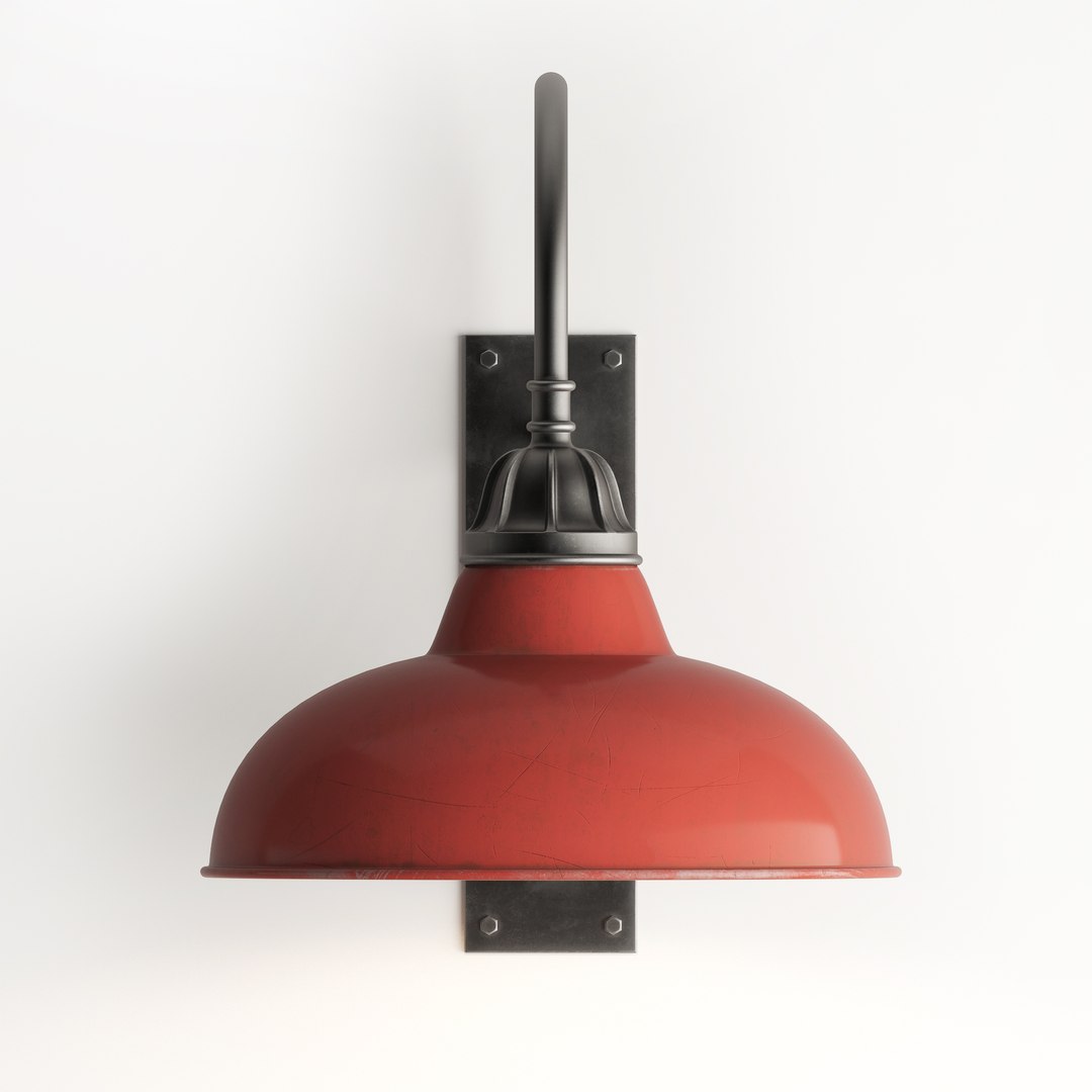 3D Carson Shepherd Hook WallSconce - TurboSquid 2035067