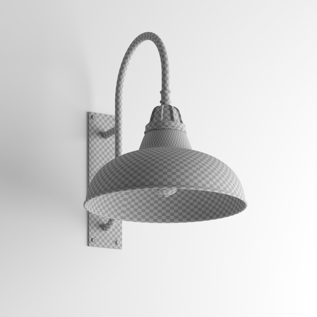 3D Carson Shepherd Hook WallSconce - TurboSquid 2035067