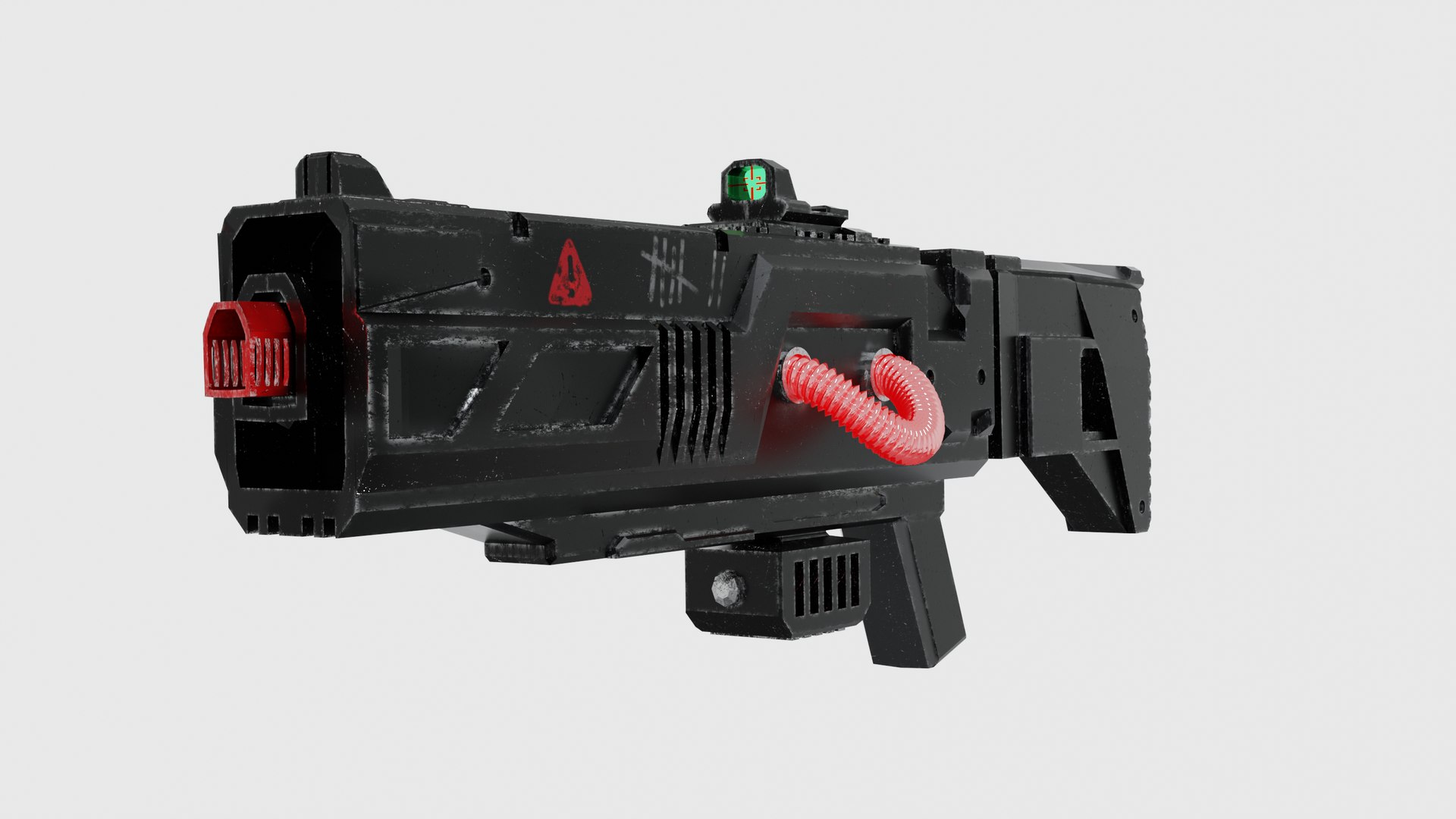 3D Industrial Sci-Fi Blaster model - TurboSquid 2053436