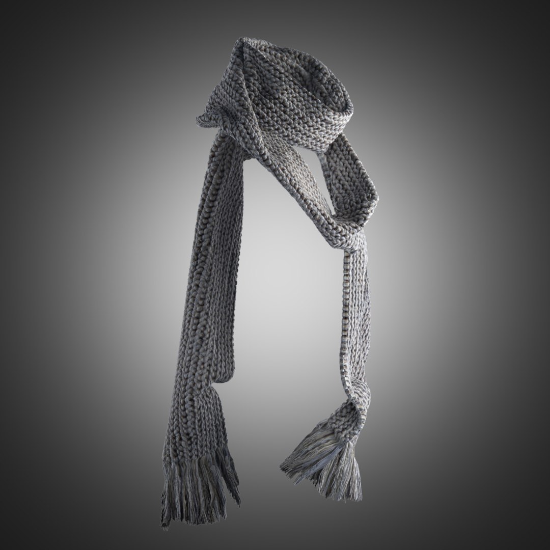 3d Model Of Winter Scarf