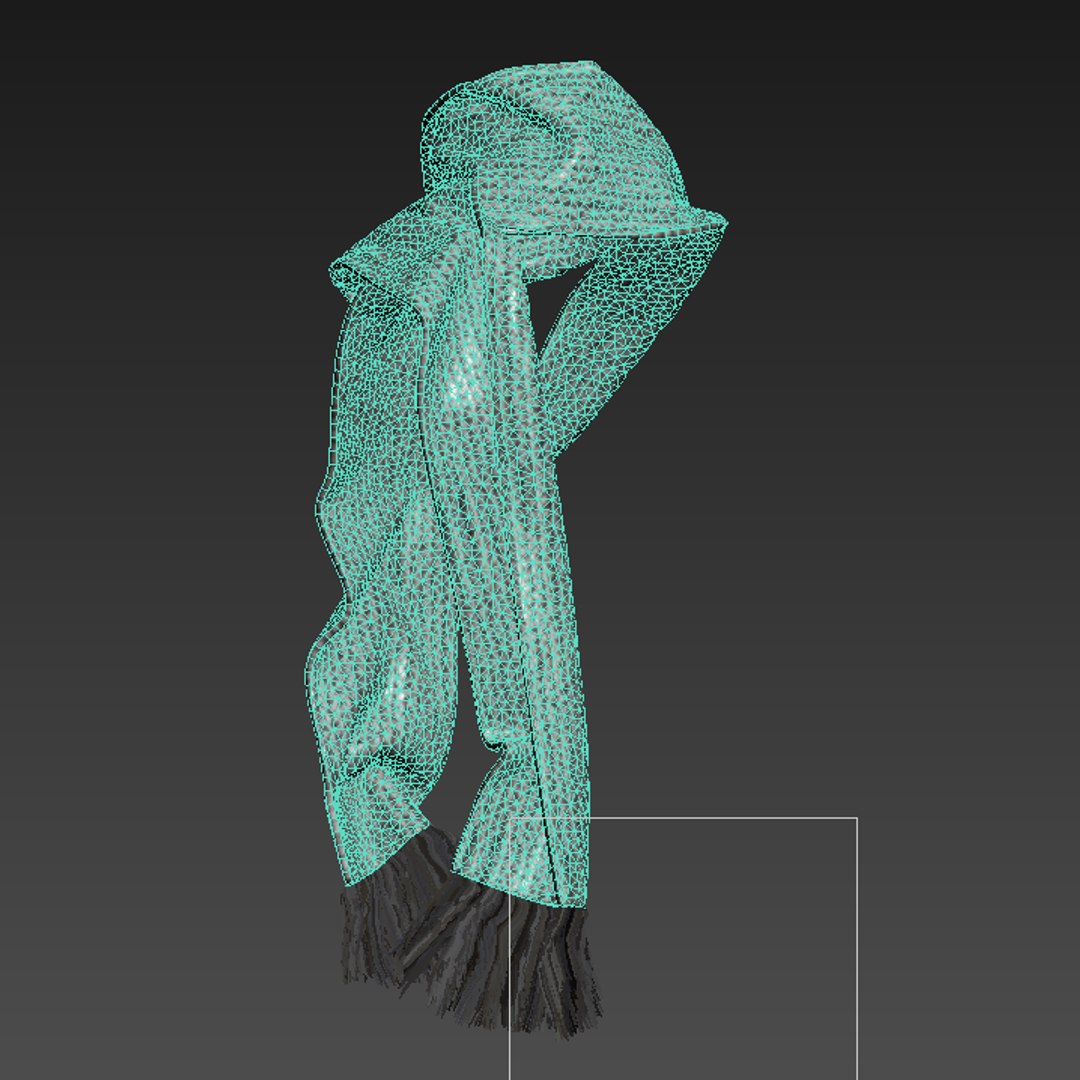 3d Model Of Winter Scarf