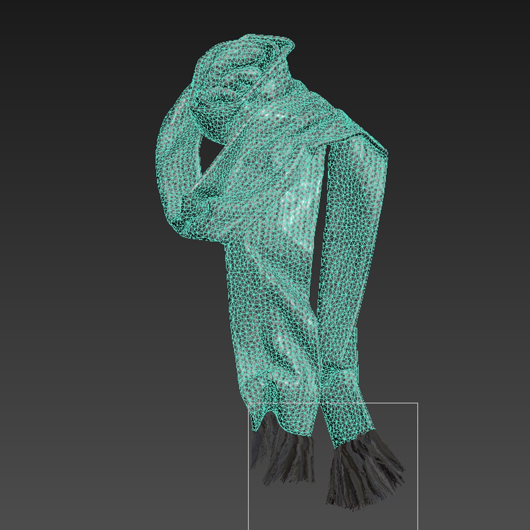 3d Model Of Winter Scarf