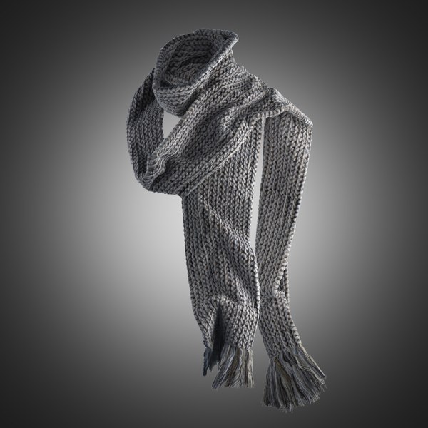 3d model of winter scarf