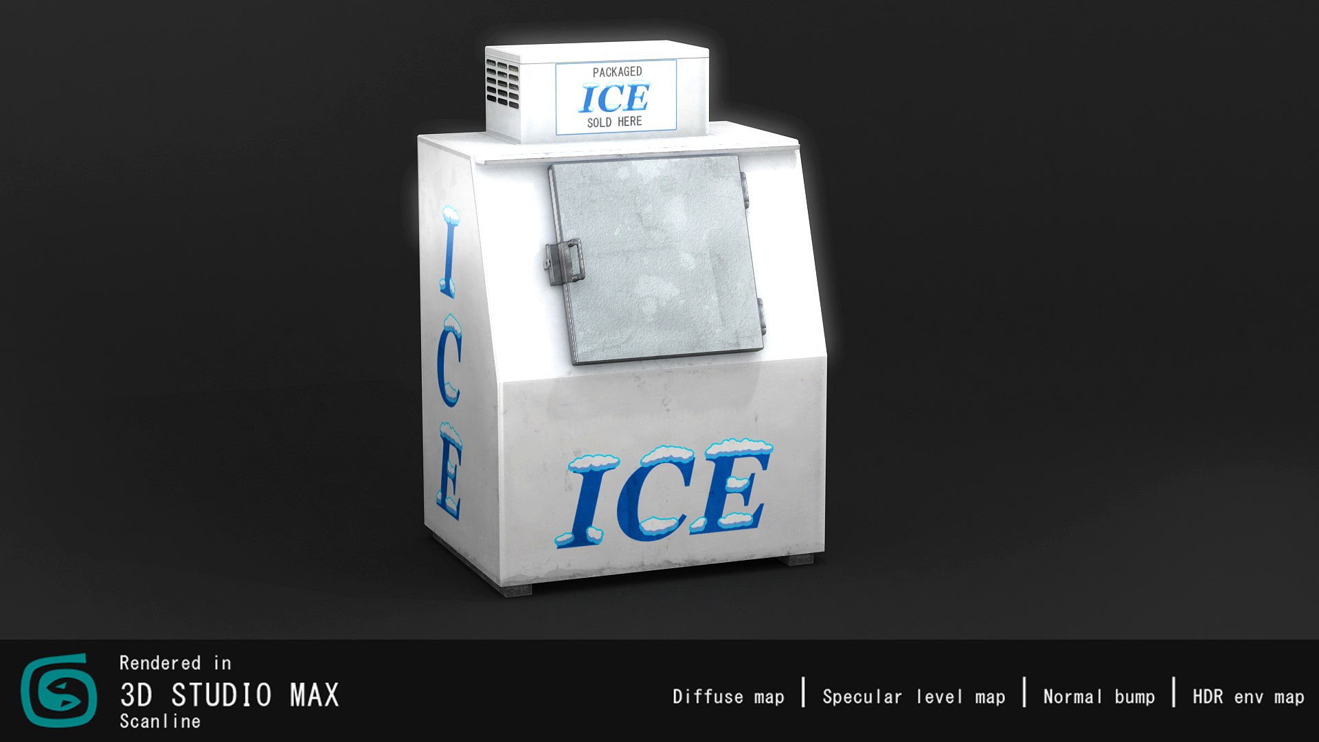 Commercial Ice Freezer 1 3D model - TurboSquid 1766200
