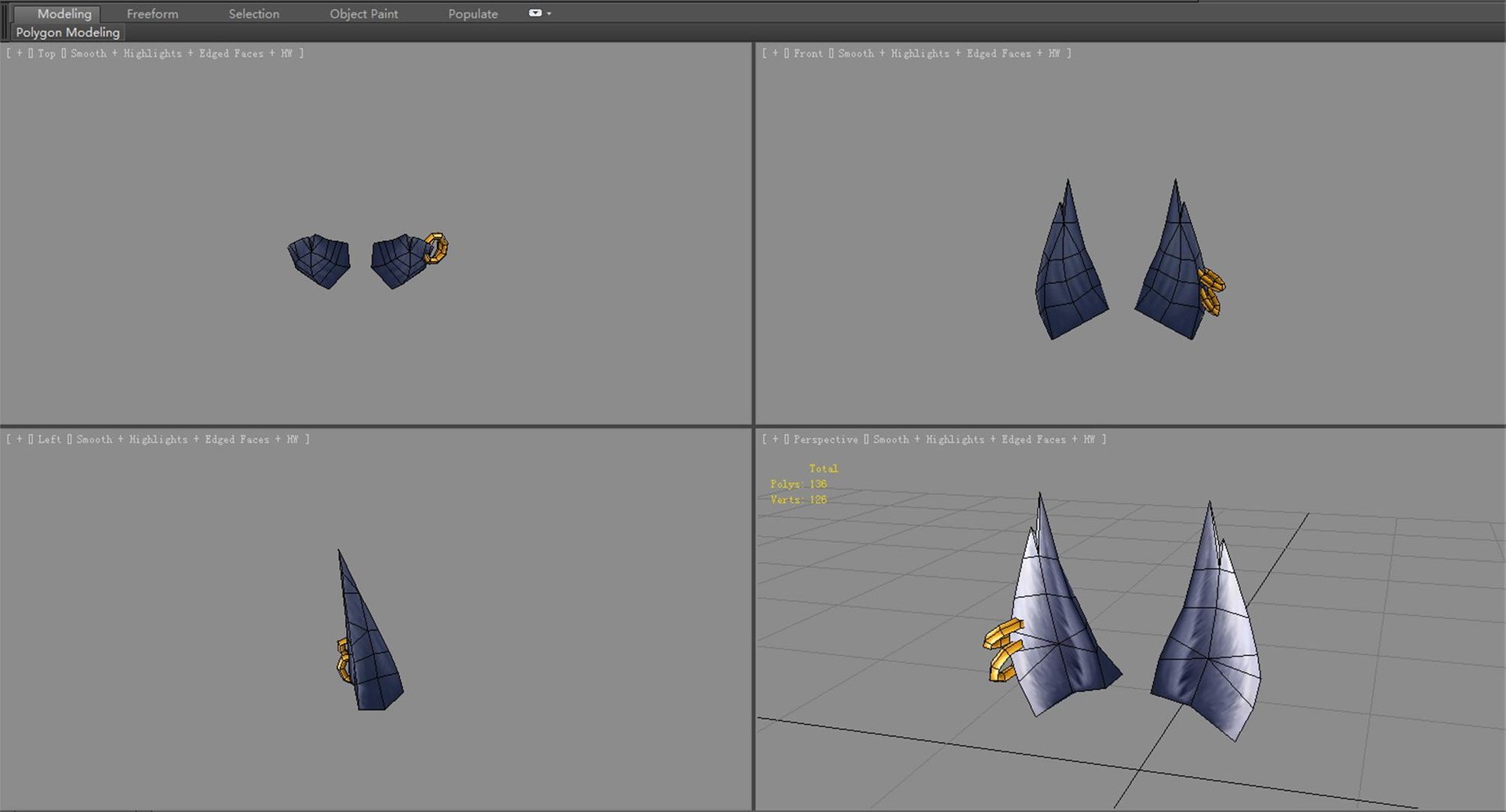 3D Model Cartoon Wolf Ears - Head Decoration - TurboSquid 2105040