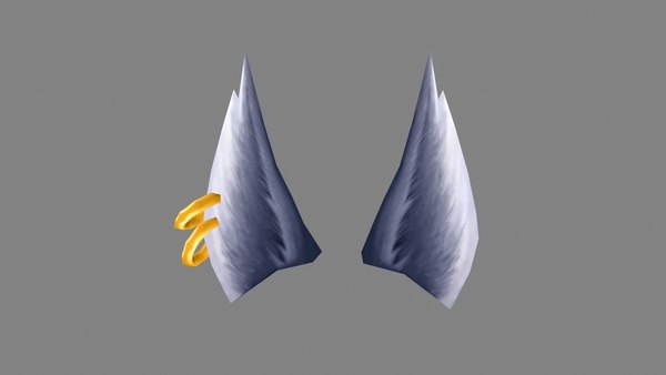 modelo 3d Cartoon wolf ears - head decoration - TurboSquid 2105040