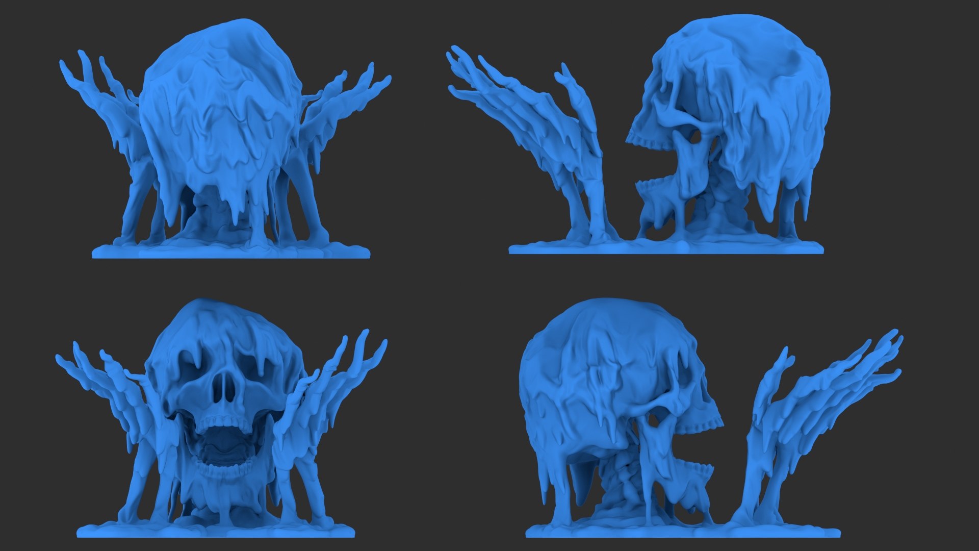 Skull Print Model - TurboSquid 1686619