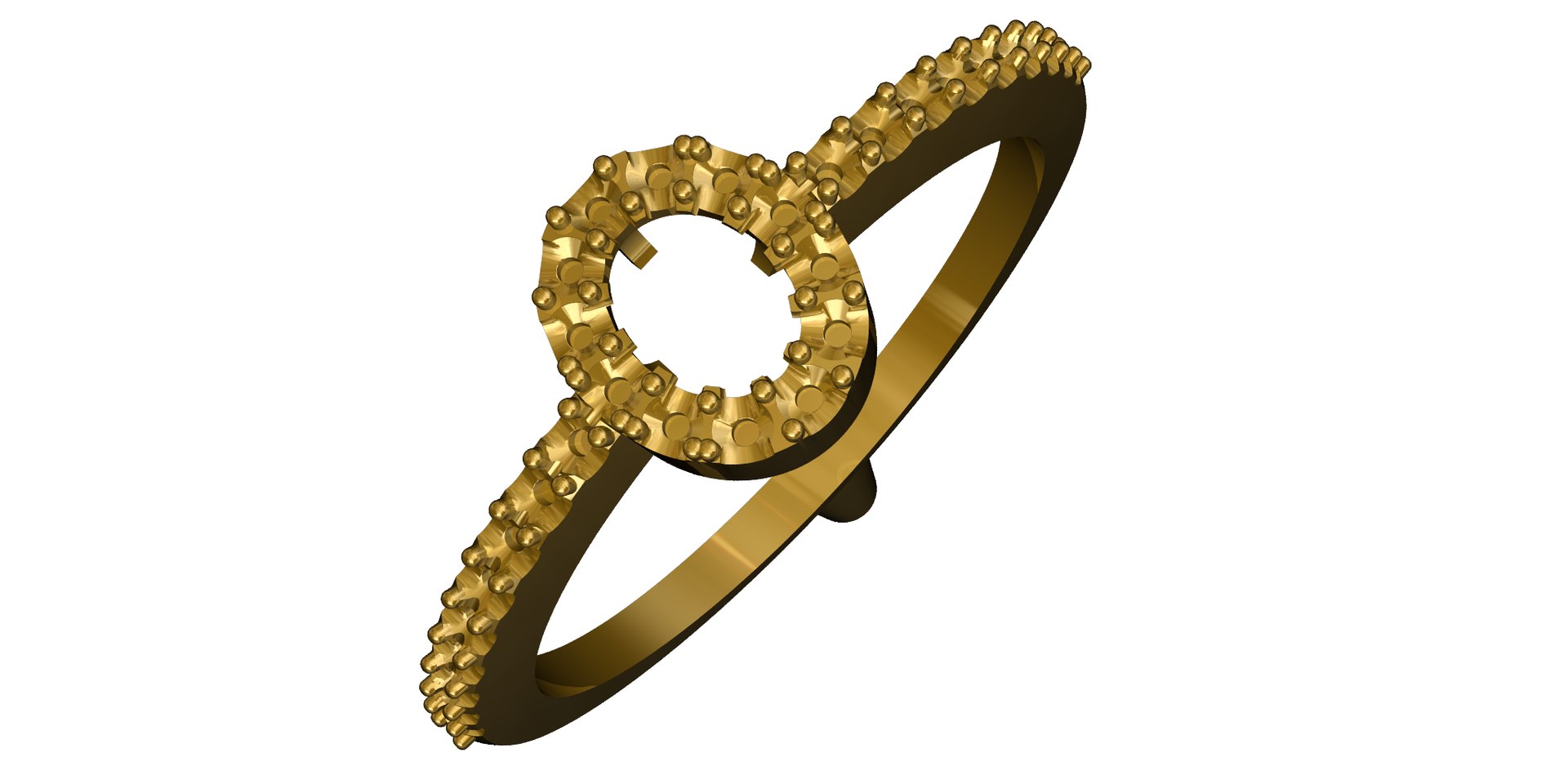3d gold ring model