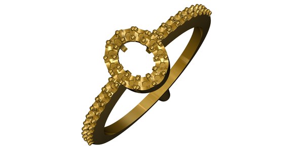 3d gold ring model