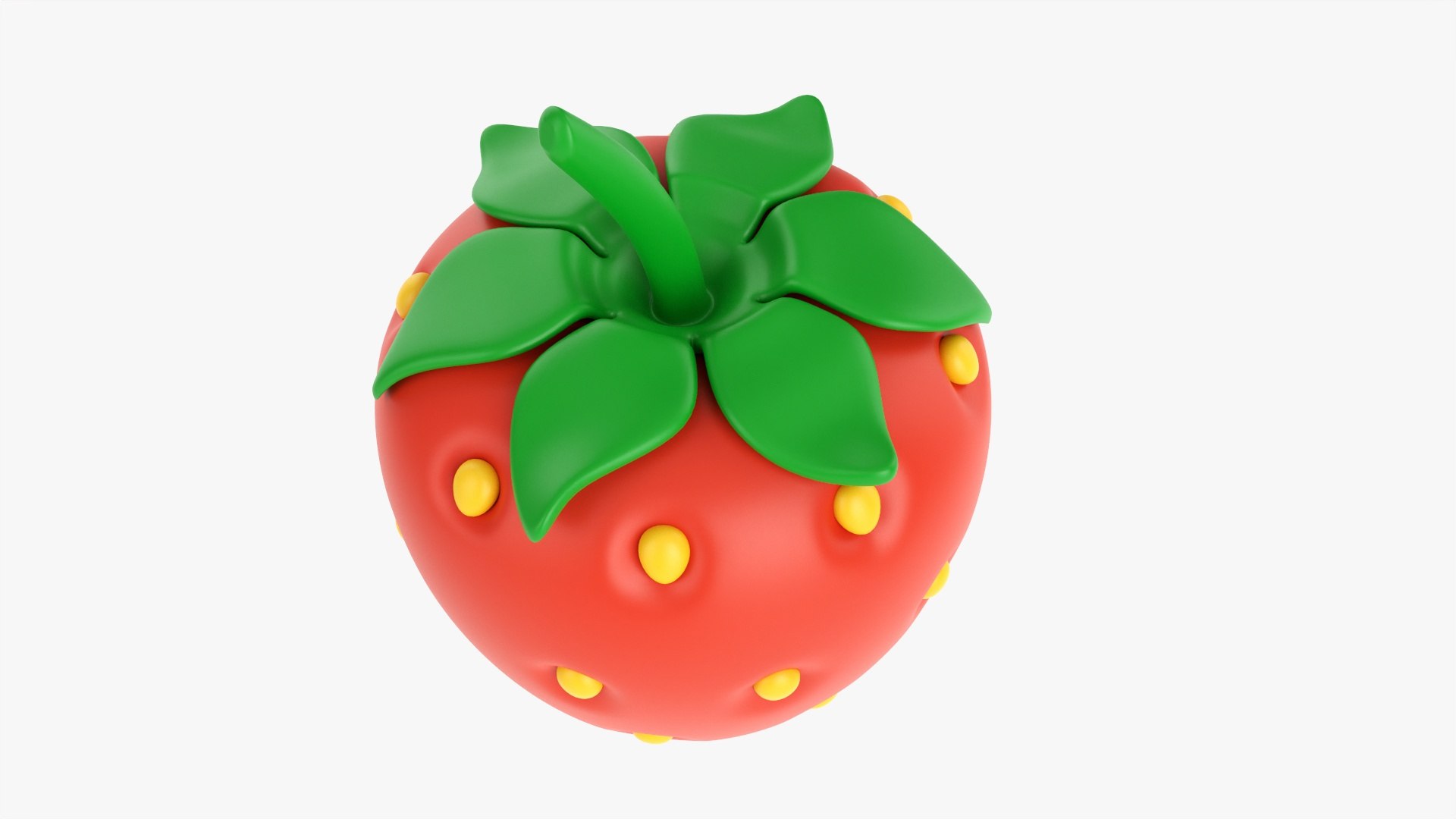 3D Stylized Strawberry Model - TurboSquid 1733371