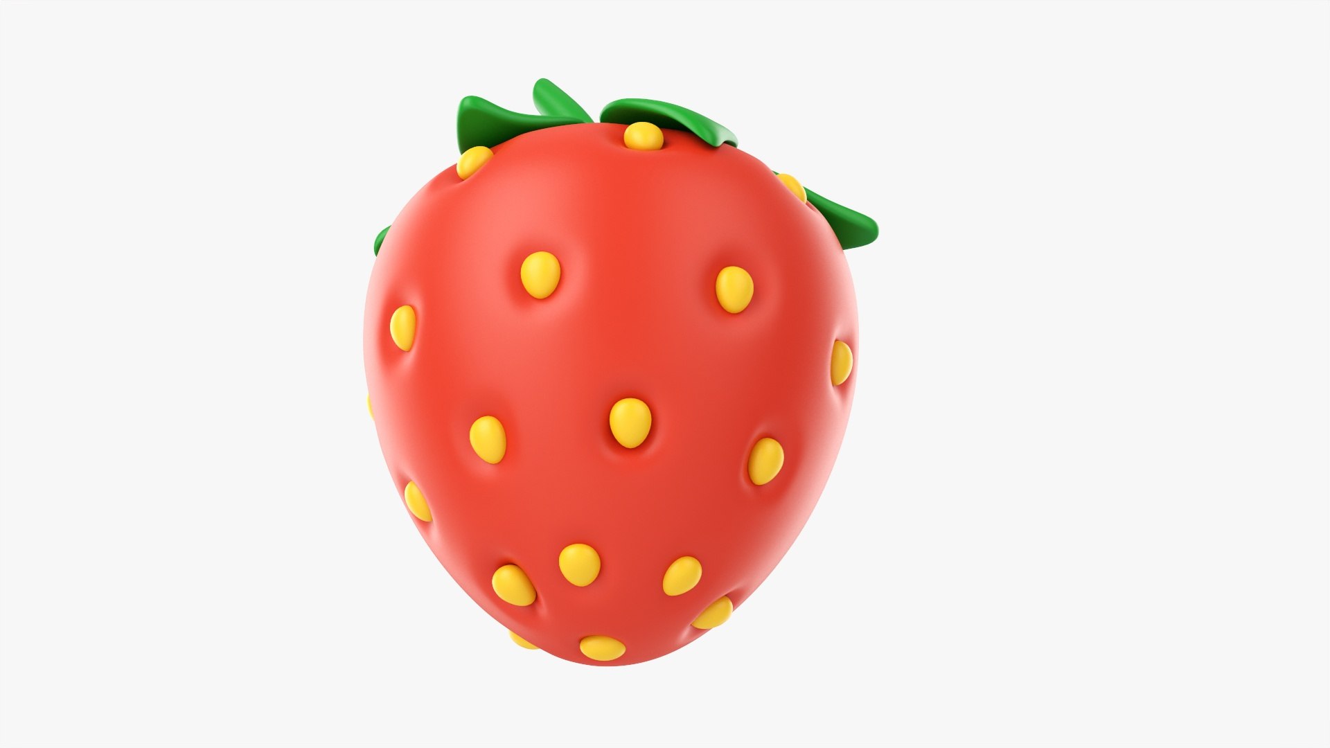 3D Stylized Strawberry Model - TurboSquid 1733371