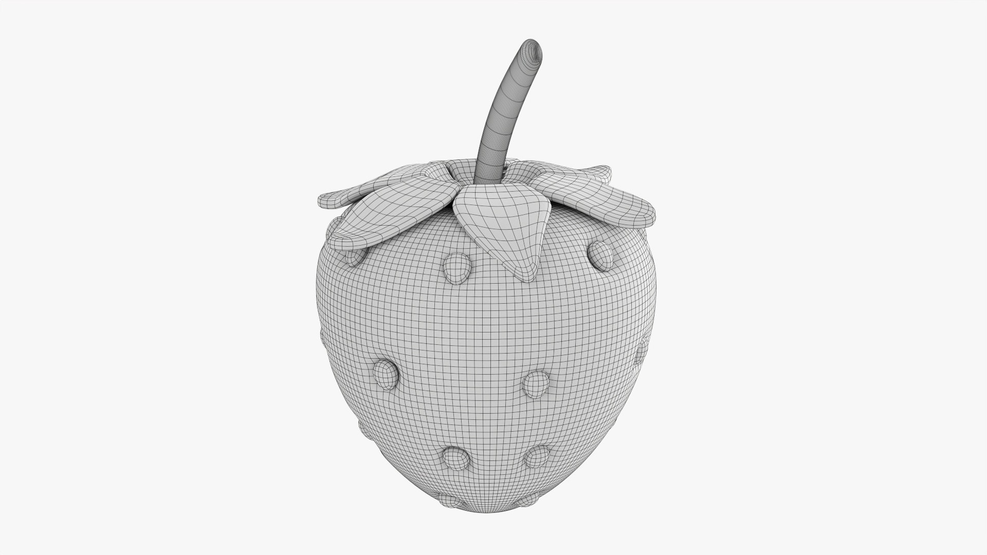 3D Stylized Strawberry Model - TurboSquid 1733371