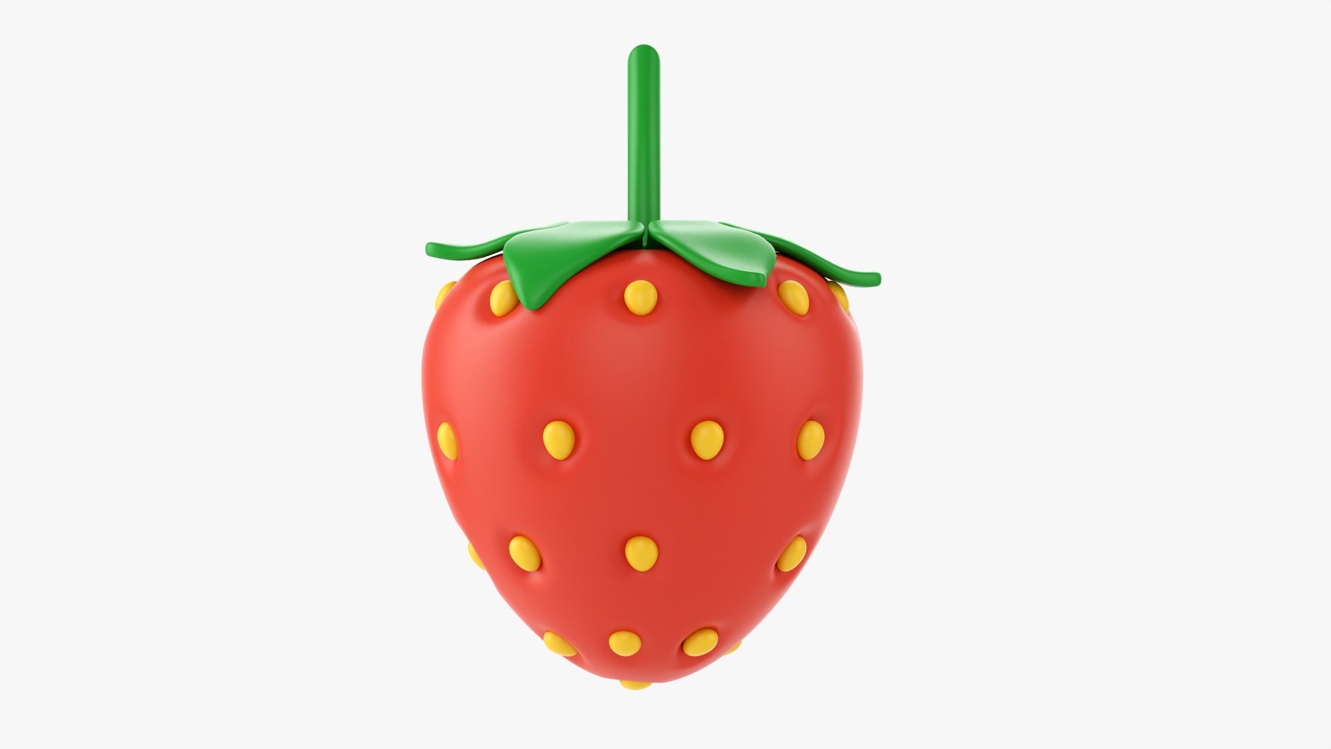 3D Stylized Strawberry Model - TurboSquid 1733371