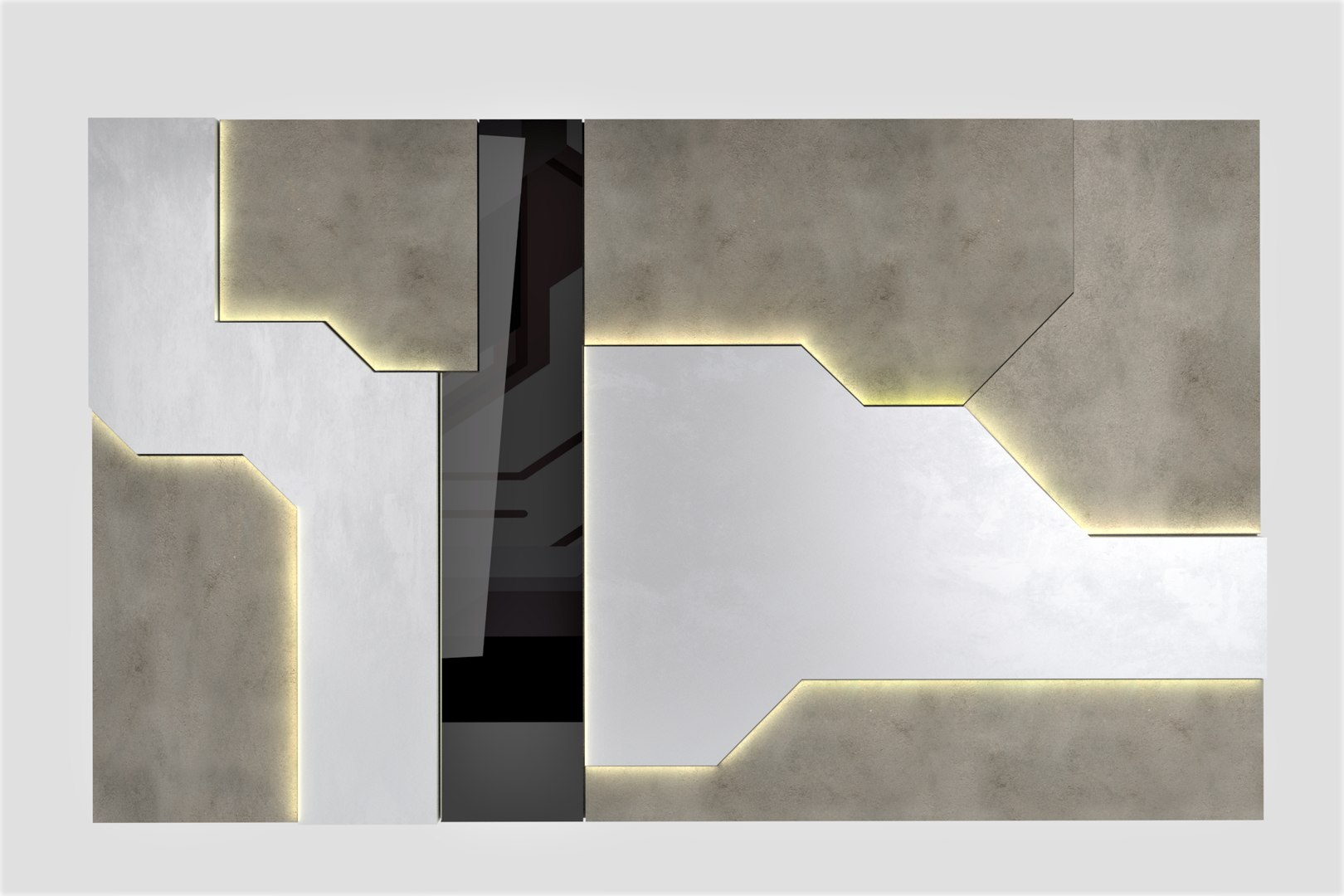 3D Panel Tech Wal - TurboSquid 1577850