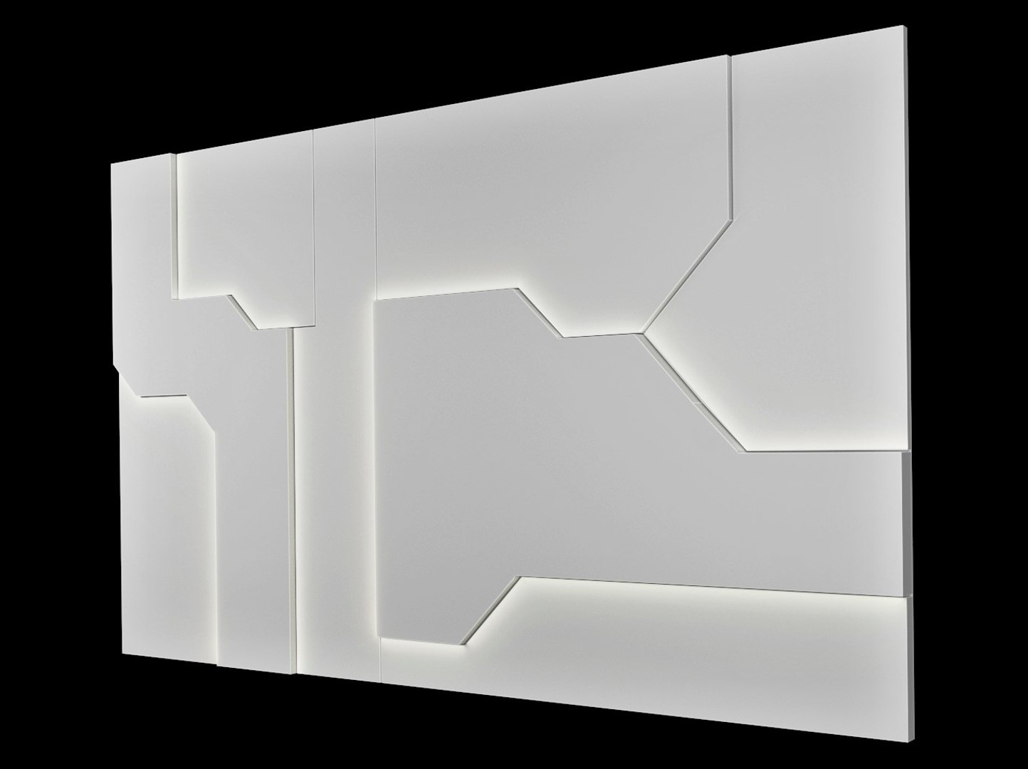 3D Panel Tech Wal - TurboSquid 1577850