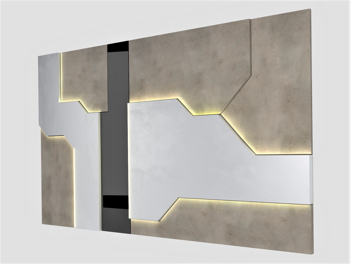 3D Panel Tech Wal - TurboSquid 1577850