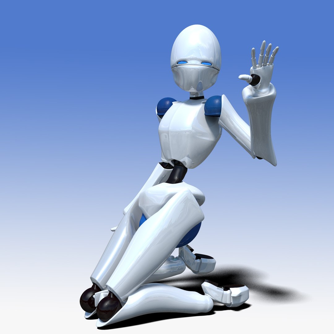 Robotic Character Rigged Obj