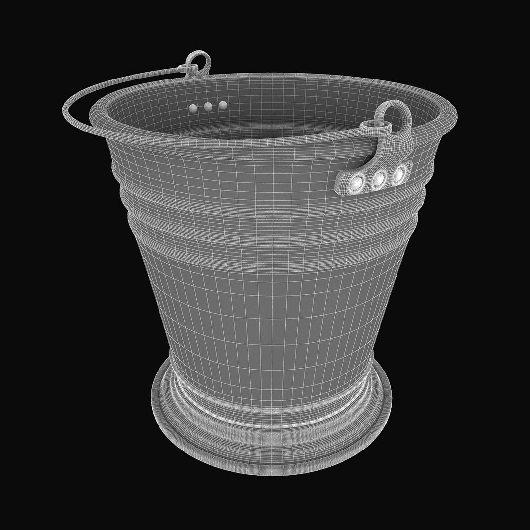 3d Model Bucket Modeled