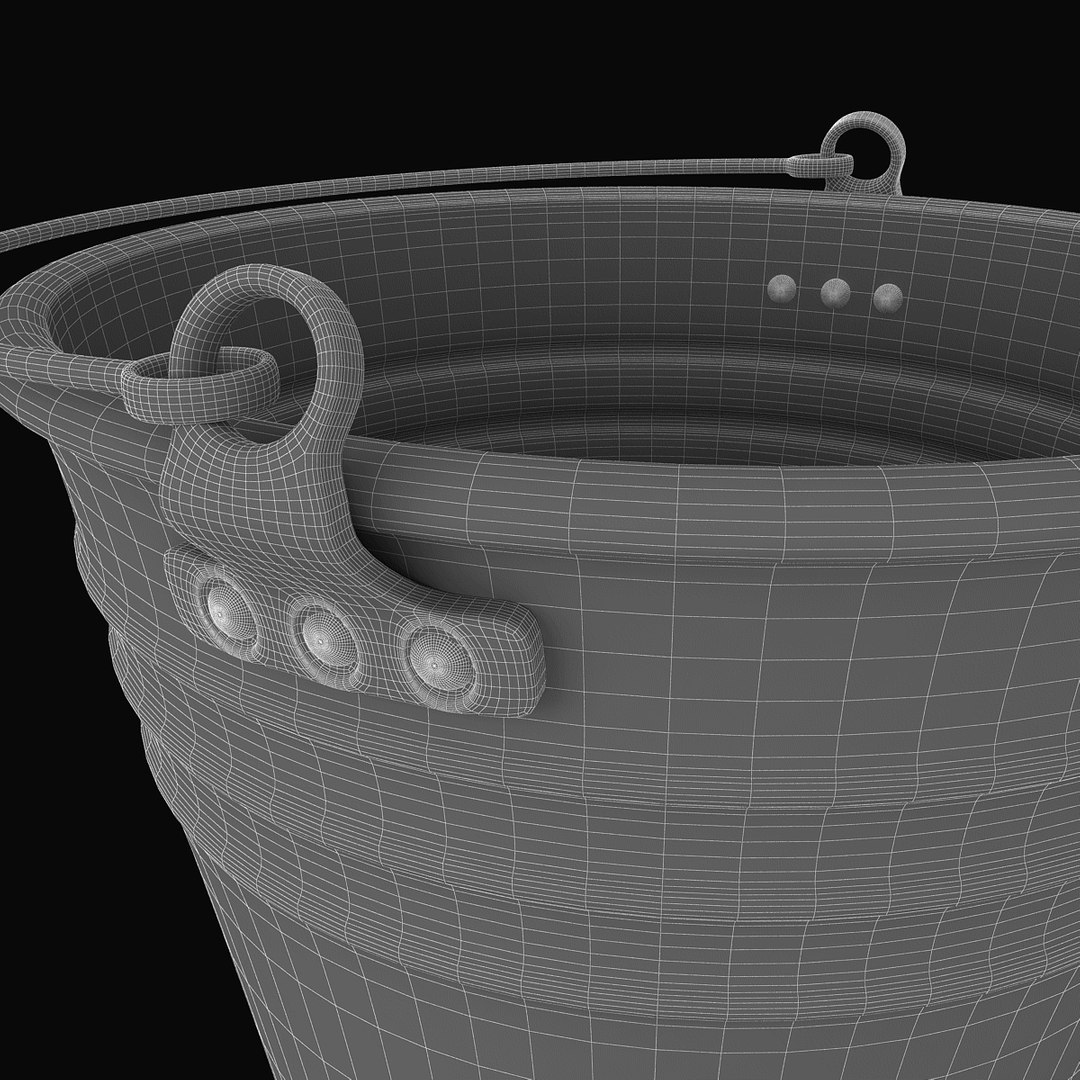 3d Model Bucket Modeled