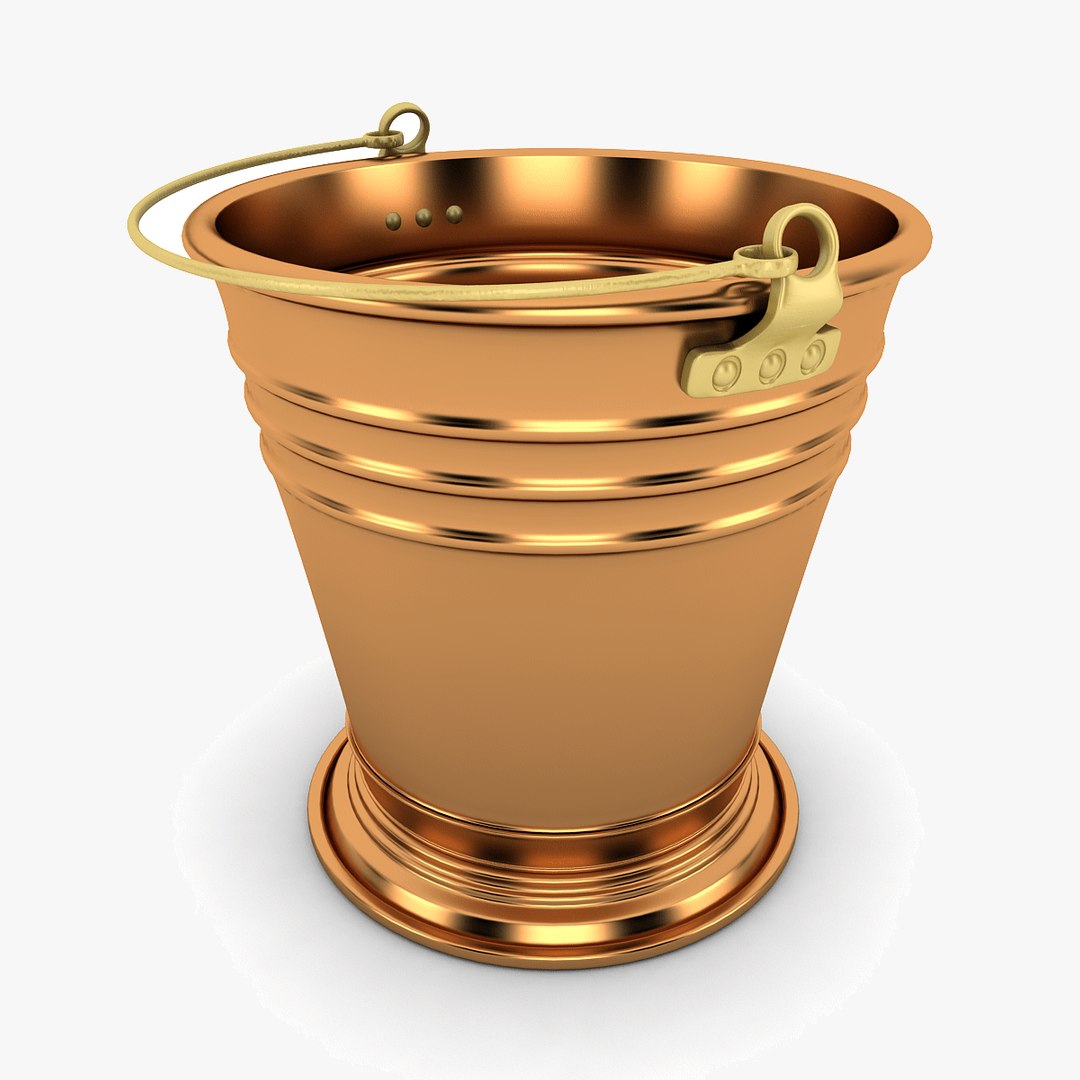 3d Model Bucket Modeled