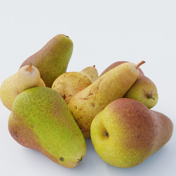 3D photoscanned pears pack 1 - TurboSquid 1250441