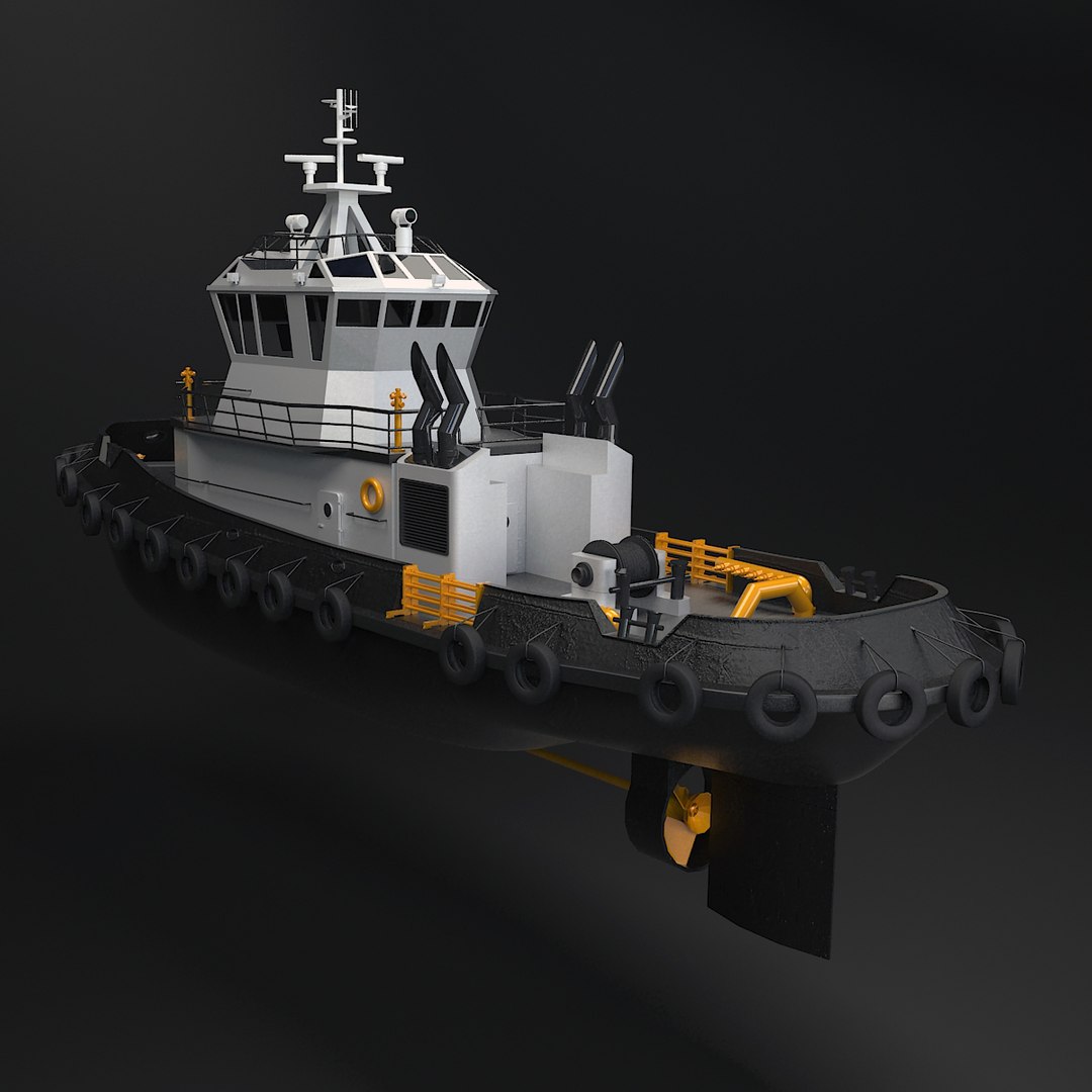 Tug Boat Tugboat 3d Model