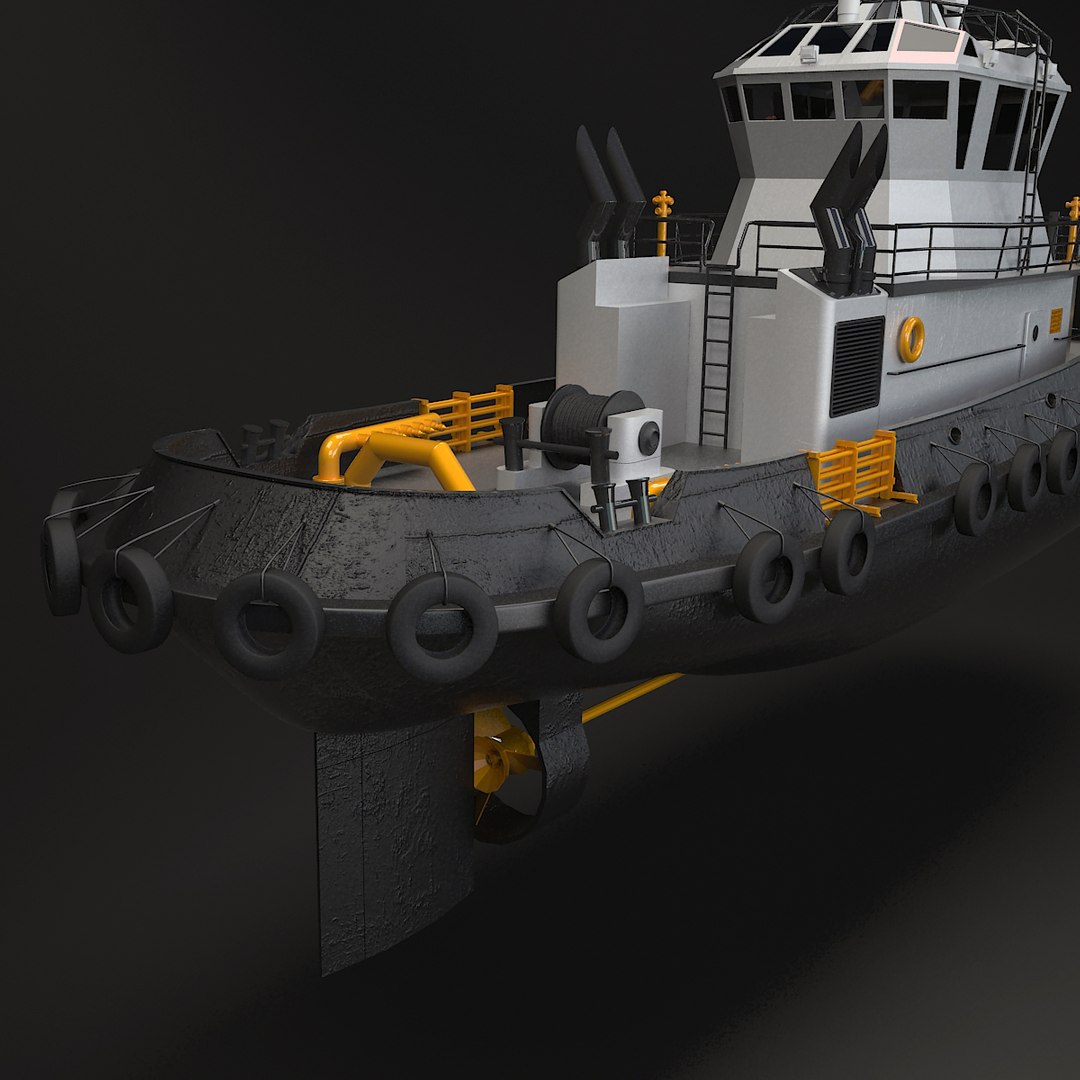 Tug Boat Tugboat 3d Model