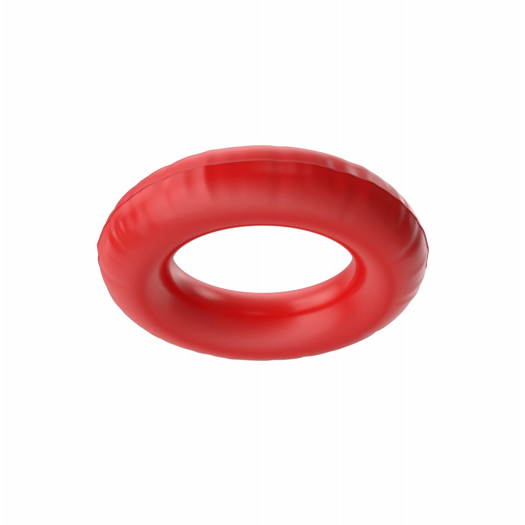 3D Red Pool Ring Model - TurboSquid 2165629
