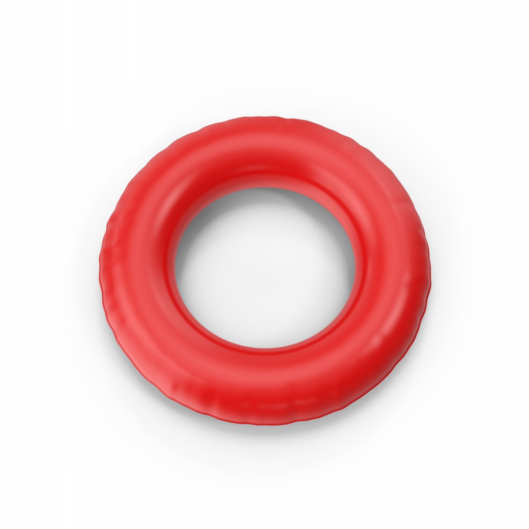3D Red Pool Ring Model - TurboSquid 2165629
