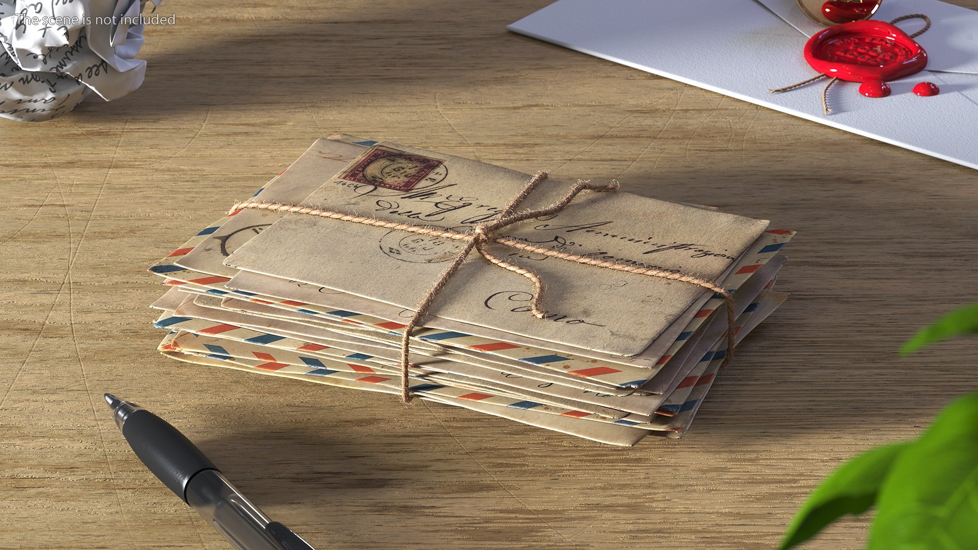 3D Old Letters Package Thick Fur Model - TurboSquid 1934988